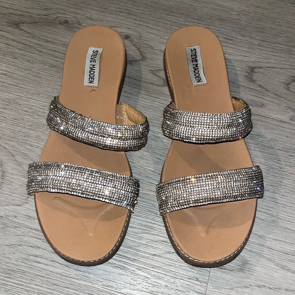 Steve Madden | Shoes | Steve Madden Rhinestone Sandals | Poshmark